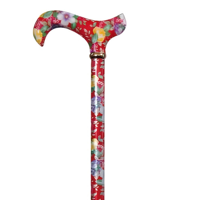Classic Canes Tea Party Derby - Red Floral Cane – Global Luggage